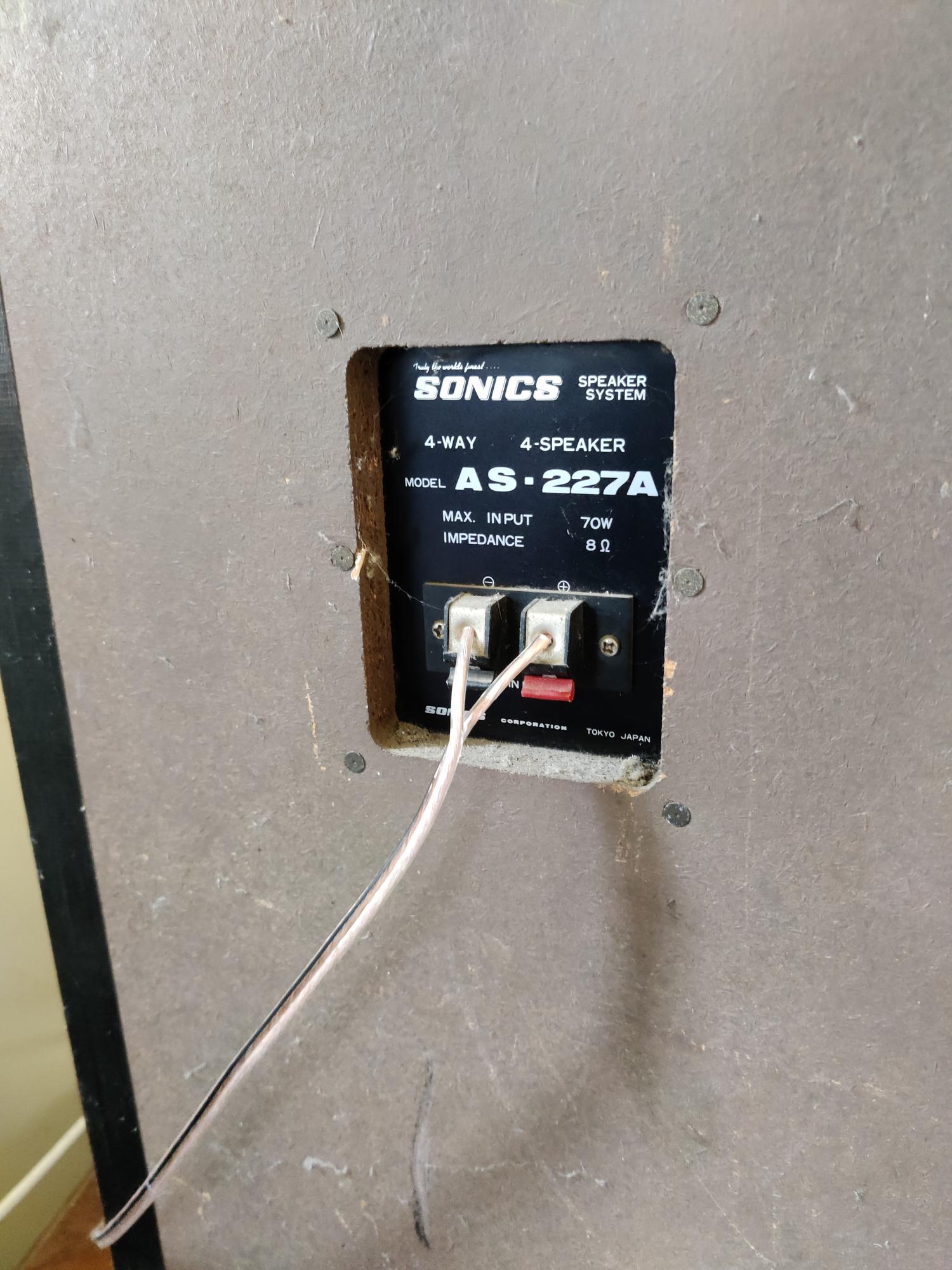 Vintage Sonics AS-227A Speakers